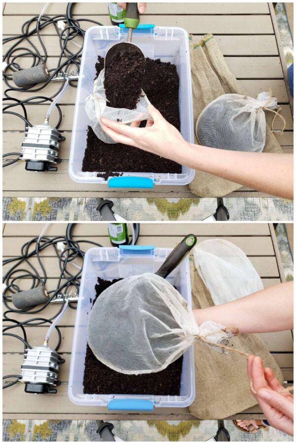 How to Make Compost Tea to Fertilize Your Garden (Aerated) ~ Homestead ...