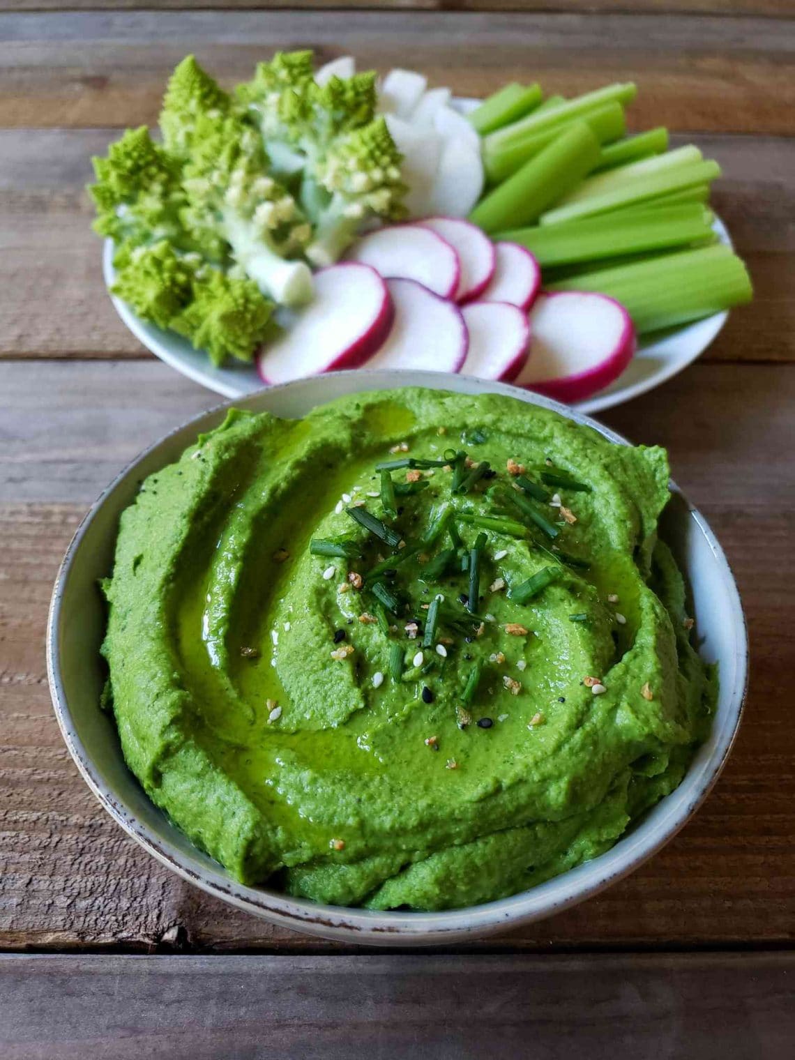 Greatest Green Hummus Recipe (Freezer-Friendly) ~ Homestead and Chill