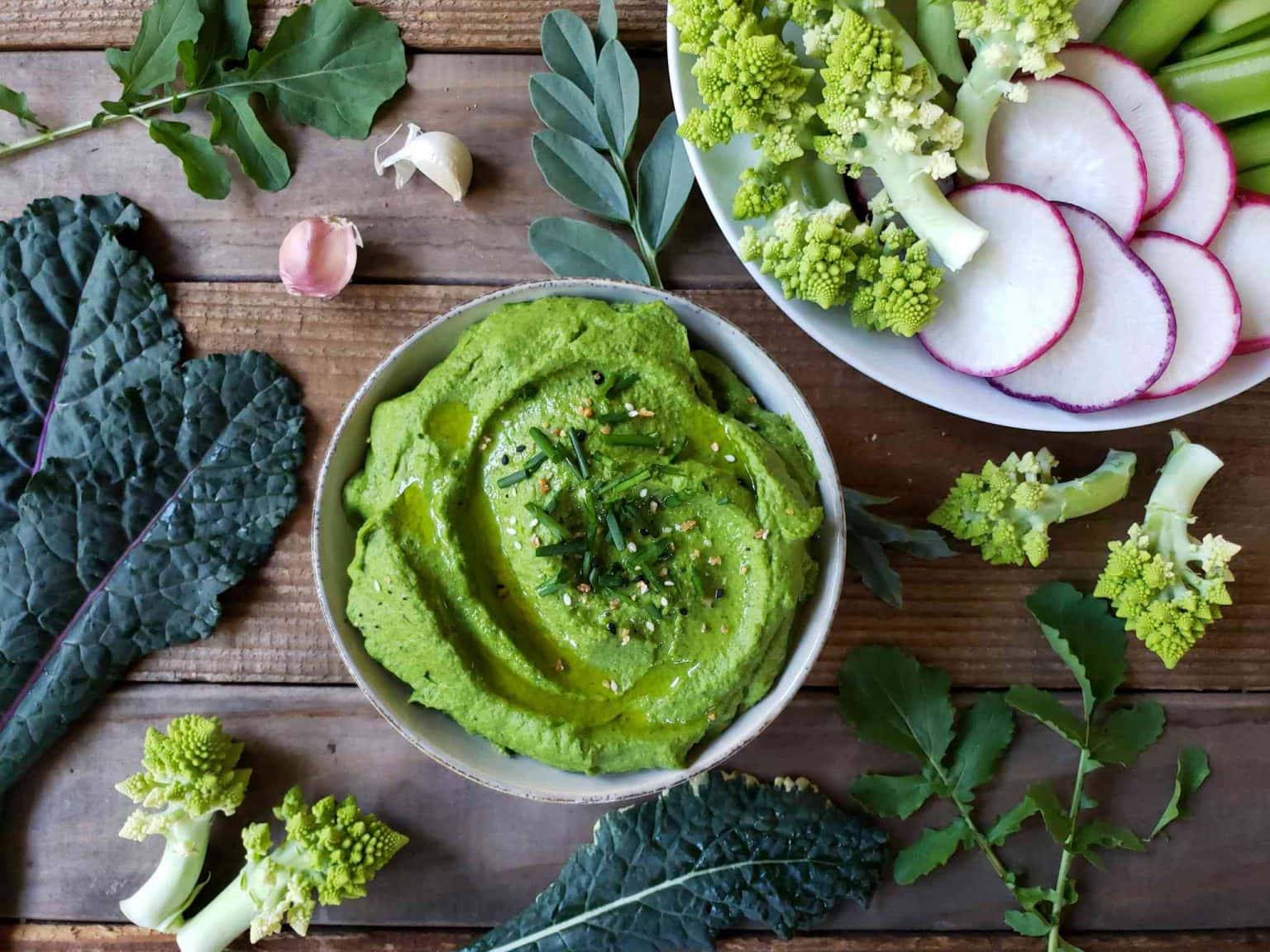Greatest Green Hummus Recipe (Freezer-Friendly) ~ Homestead and Chill