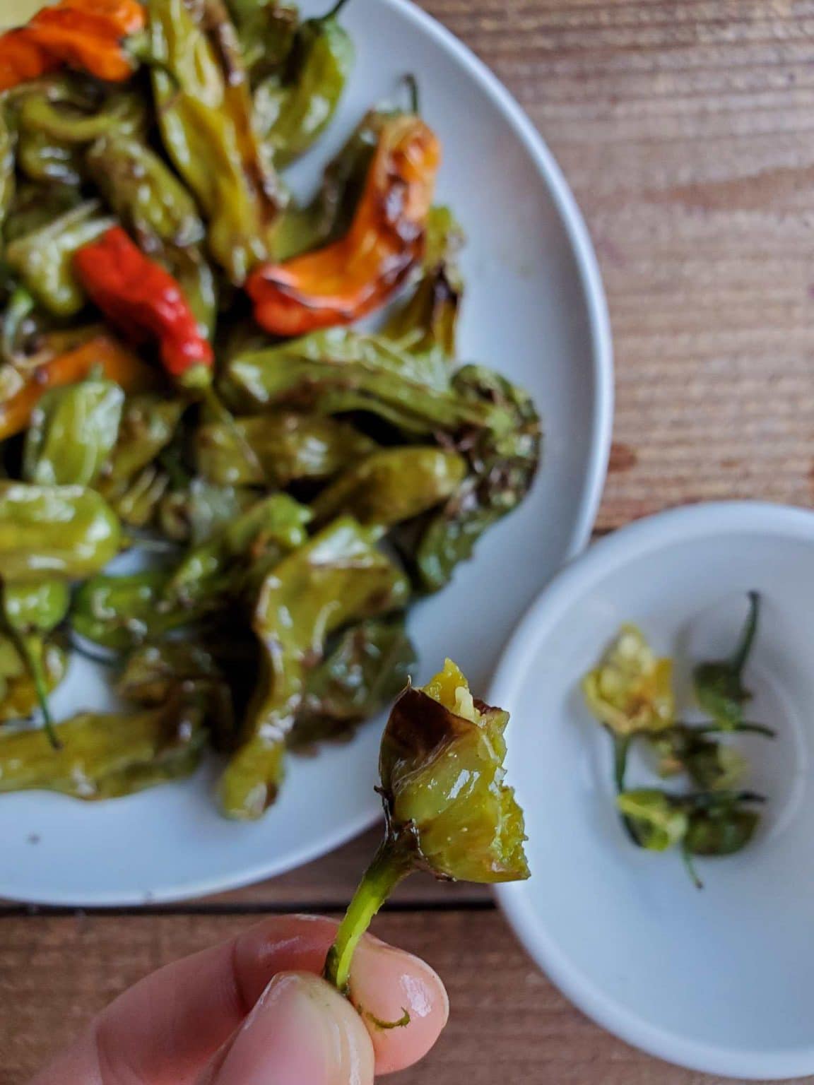 Pan Roasted (Blistered) Shishito Peppers + Dipping Sauce Ideas ...