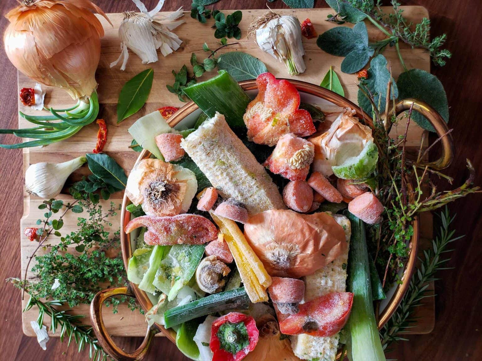 How to Make Vegetable Broth Using Saved Kitchen Scraps ~ Homestead and ...