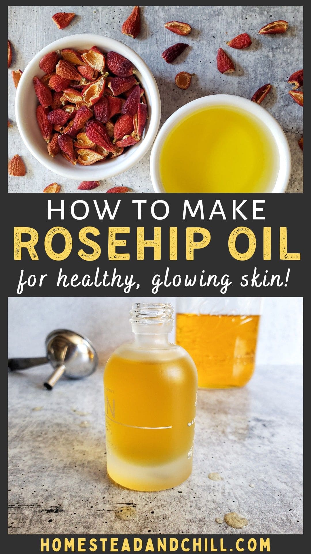 How to Make Nourishing Rosehip Oil + 12 Ways to Use It ~ Homestead and ...