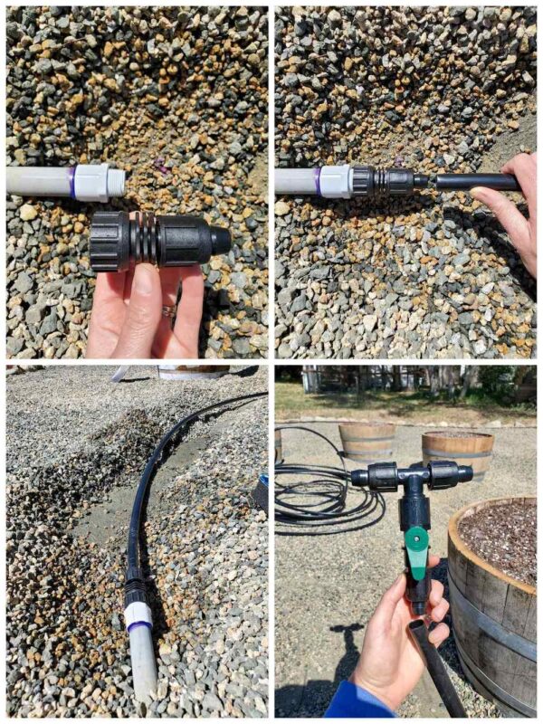 How to Set Up Drip Irrigation for Pots, Wine Barrels, Containers ...