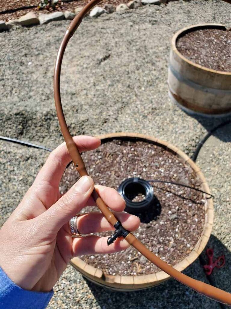How to Set Up Drip Irrigation for Pots, Wine Barrels, Containers ...