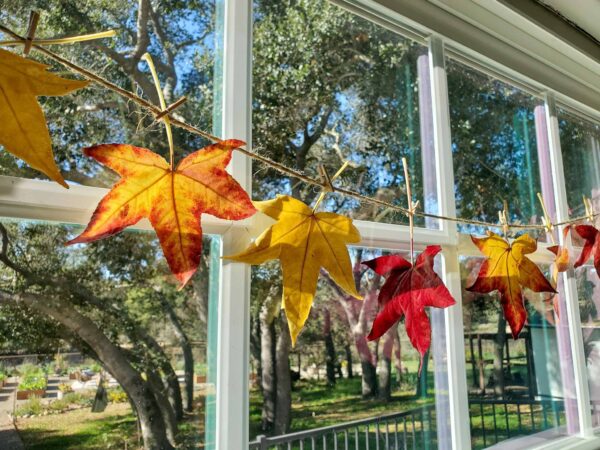 How to Make a DIY Fall Leaf Garland ~ Homestead and Chill
