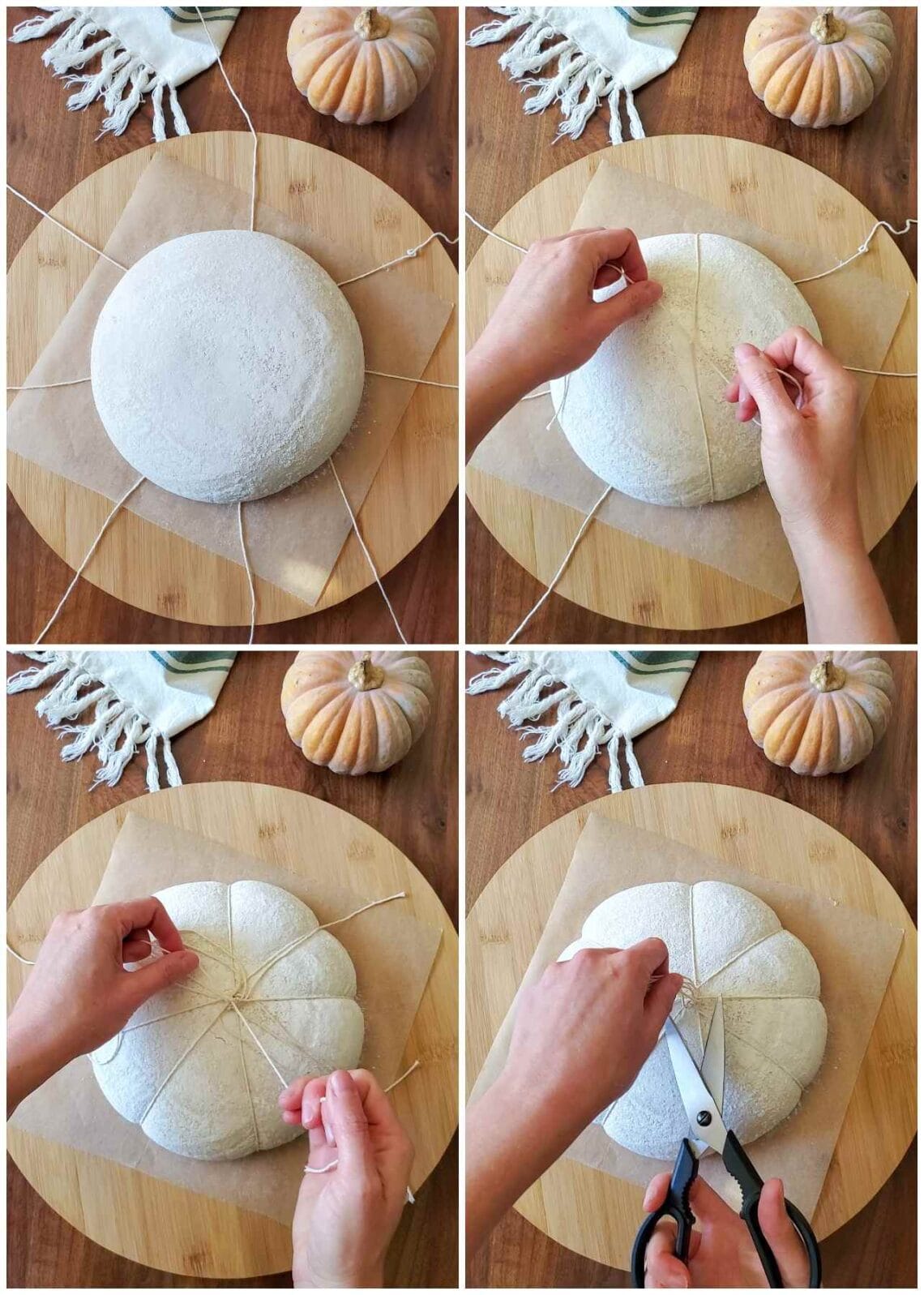 How to Make Pumpkin Shaped Sourdough Bread Loaf ~ Homestead and Chill