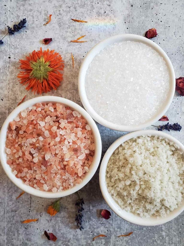 DIY Bath Salt Recipe (How to Make Soothing Bath Salts) ~ Homestead and ...