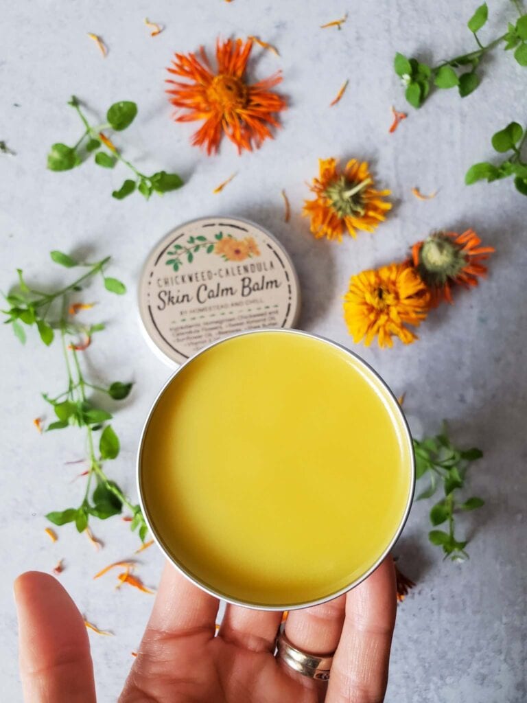 Skin Calm Balm (Calendula & Chickweed) ~ Homestead and Chill