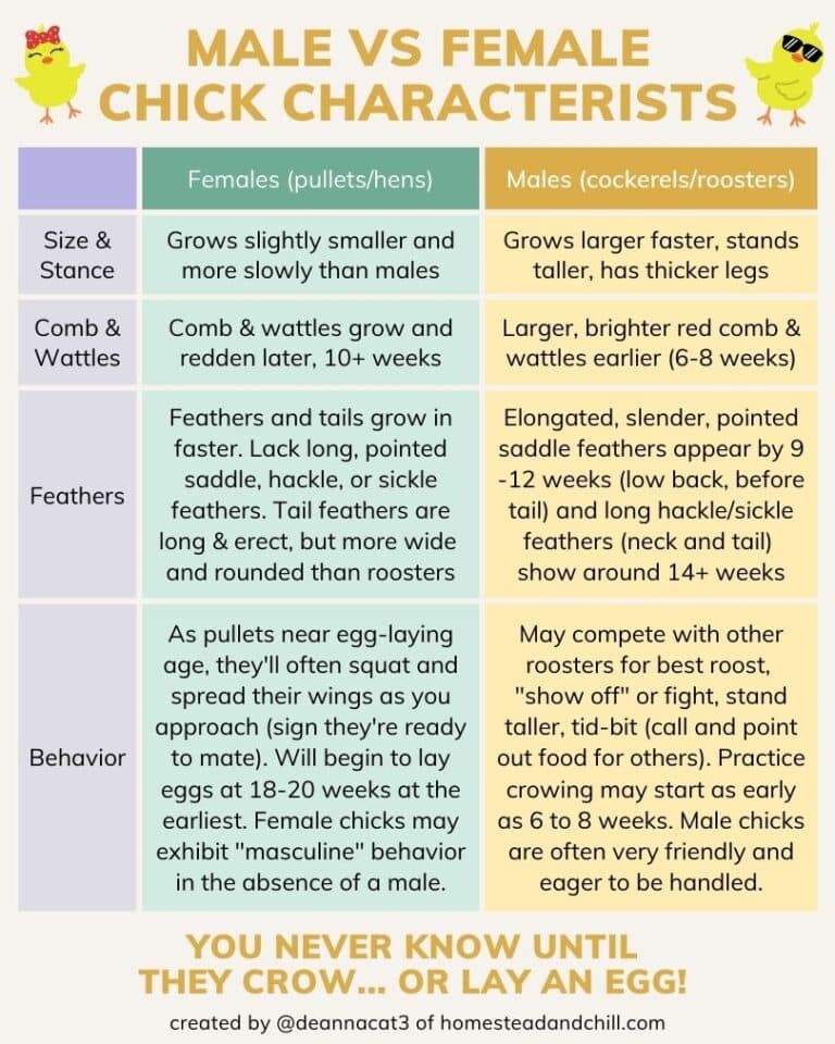 Male or Female Chicks? 5 Ways to Tell the Difference ~ Homestead and Chill