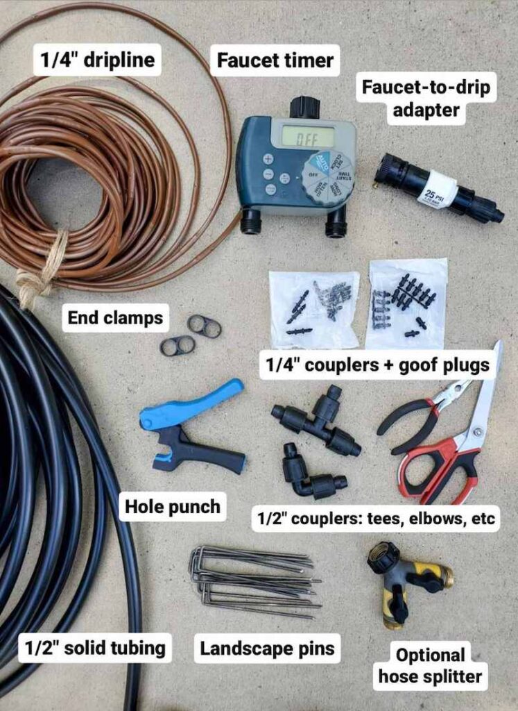 Easy Raised Bed Drip Irrigation System (from Faucet or Spigot ...