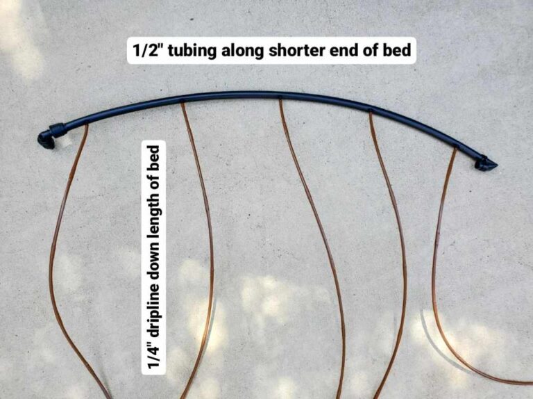 Easy Raised Bed Drip Irrigation (from Faucet or Spigot) ~ Homestead and ...