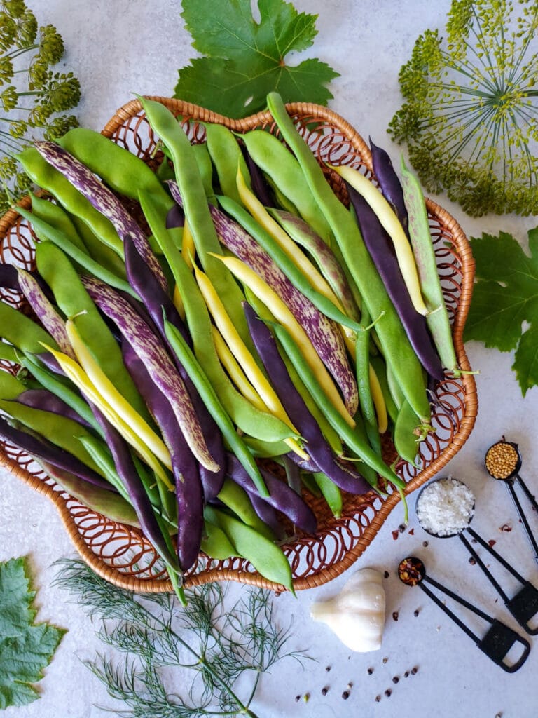 Quick Pickled Dilly Green Beans Recipe (Refrigerator or Canning ...