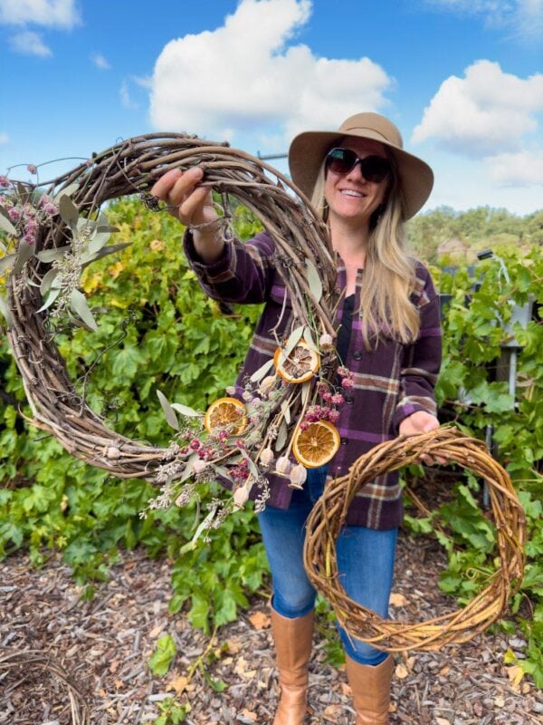 How to Make a DIY Grapevine Wreath (or Other Vines) + Decorating Ideas ~ Homestead and Chill