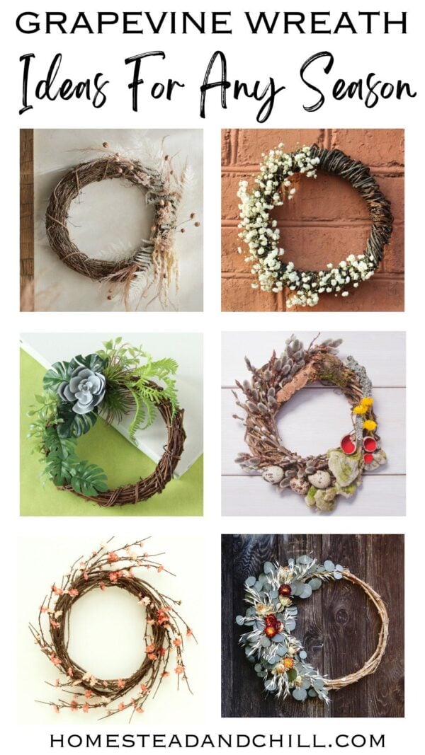 How to Make a DIY Grapevine Wreath (or Other Vines) + Decorating Ideas ~ Homestead and Chill