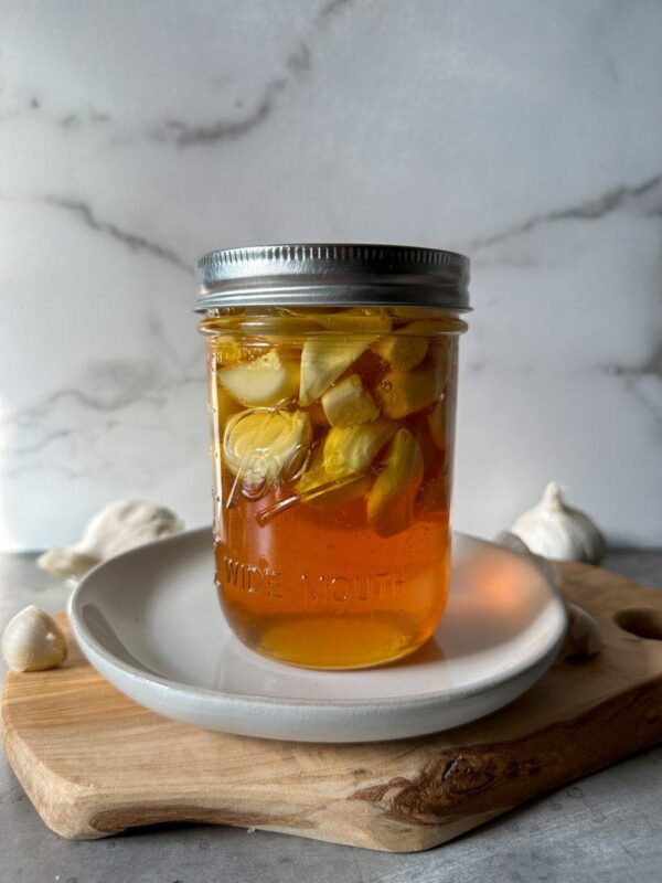 Easy Fermented Garlic Honey Recipe + Benefits and Uses ~ Homestead and Chill
