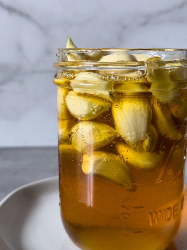 Easy Fermented Garlic Honey Recipe + Benefits and Uses ~ Homestead and Chill