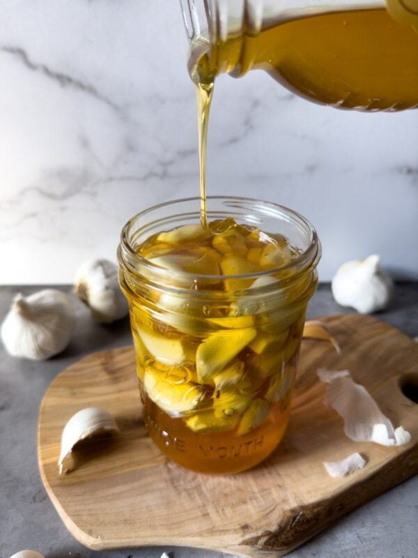 Easy Fermented Garlic Honey Recipe + Benefits and Uses ~ Homestead and Chill