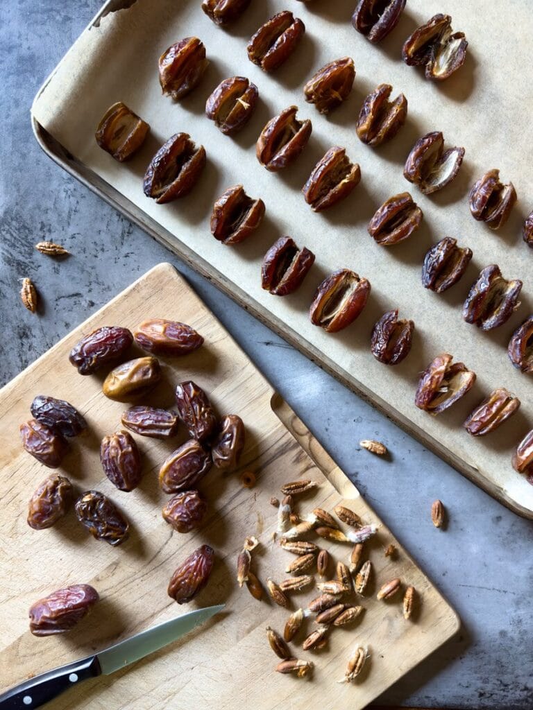 Easy Stuffed Dates with Goat Cheese, Nuts, Honey and Thyme ~ Homestead ...