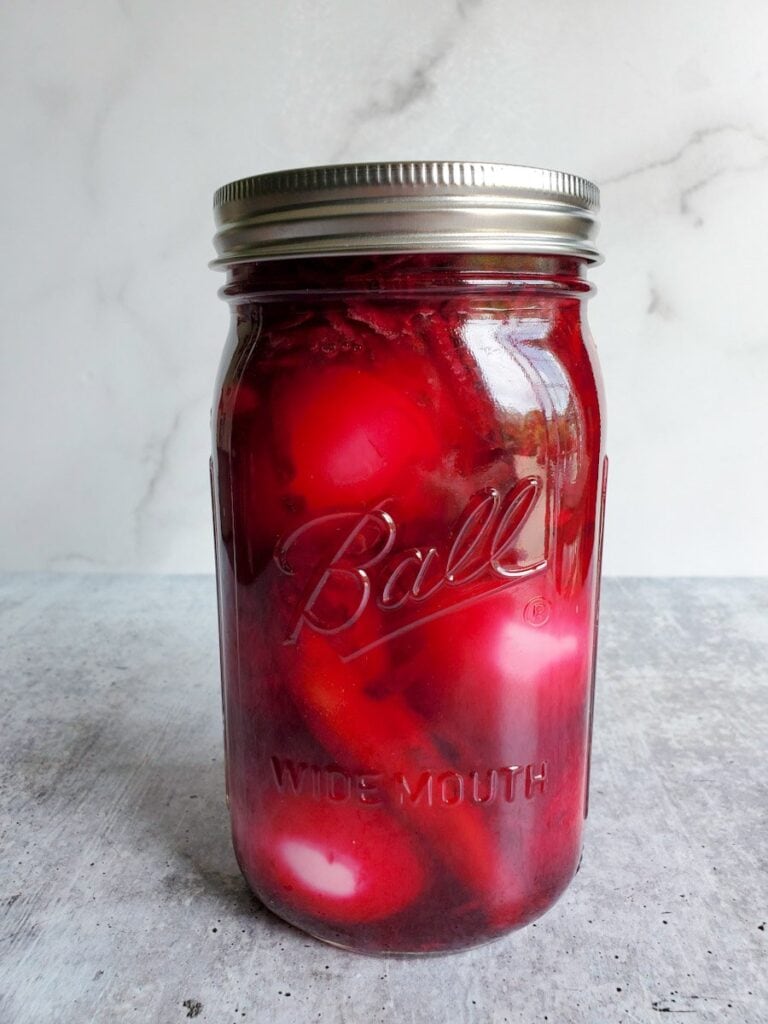 Easy Beet Pickled Eggs Recipe (with Fresh Beets) ~ Homestead and Chill