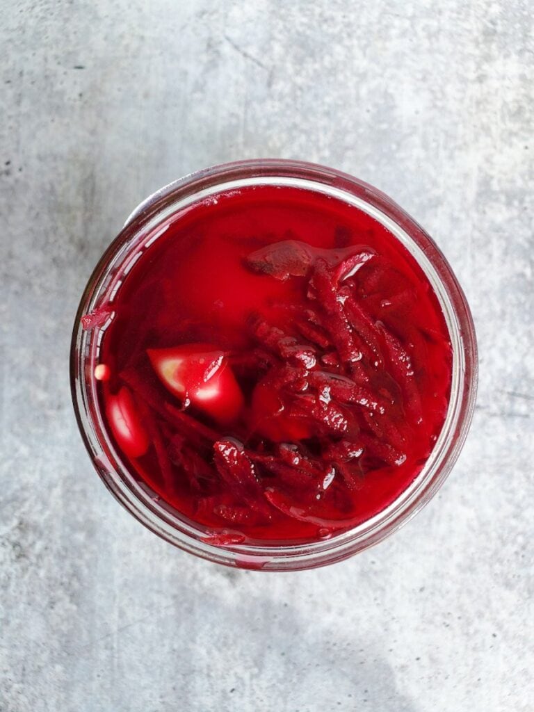 Easy Beet Pickled Eggs Recipe (with Fresh Beets) ~ Homestead and Chill