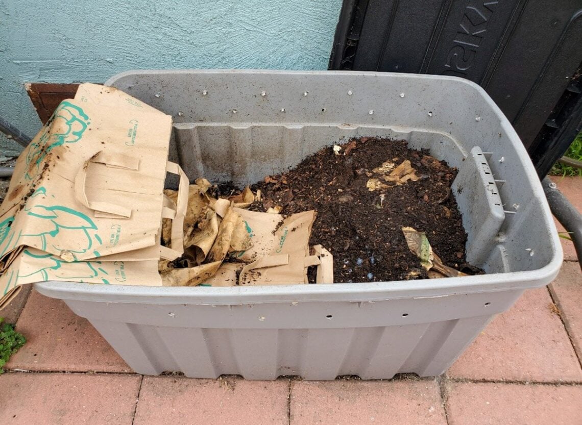 Vermicomposting 101: How to Make a Simple Worm Compost Bin ~ Homestead ...