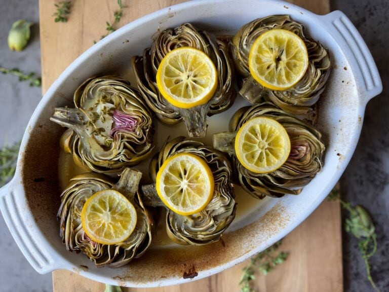 Oven-Roasted Artichoke Recipe: Easy Delicious Baked Artichokes ...