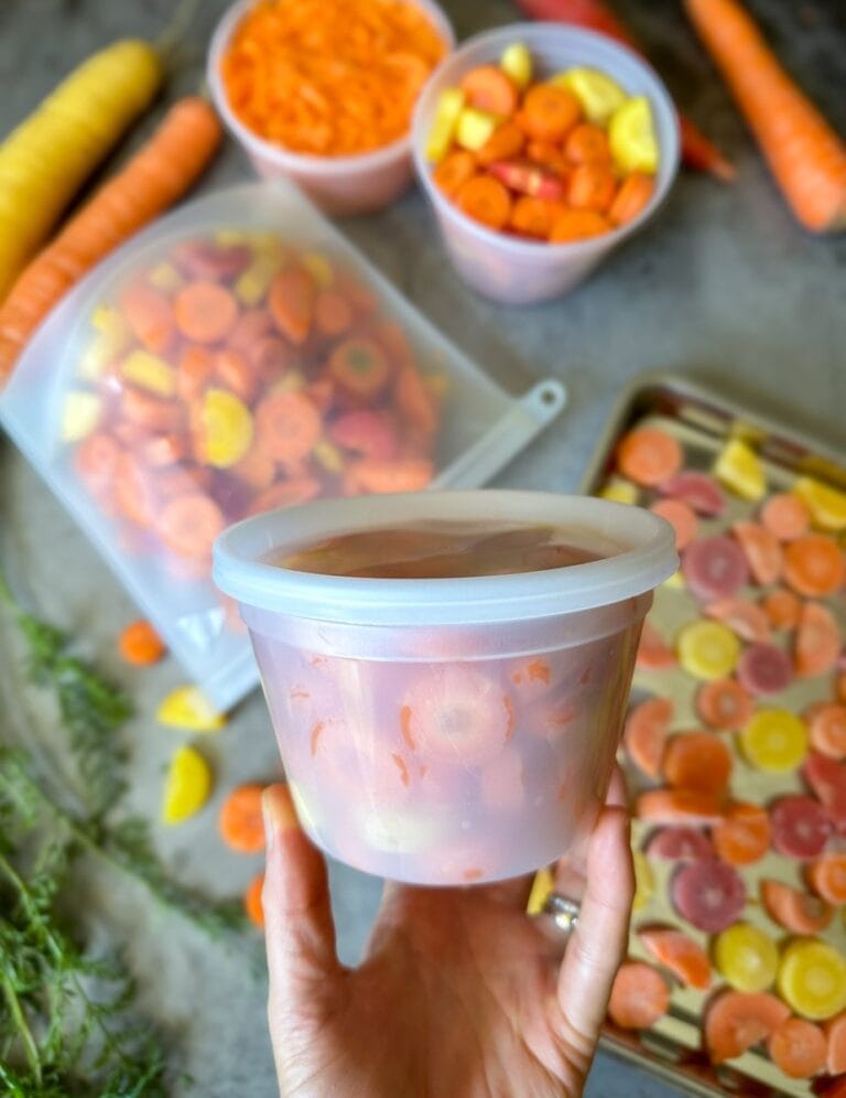 How to Freeze Carrots (With or Without Blanching) ~ Homestead and Chill