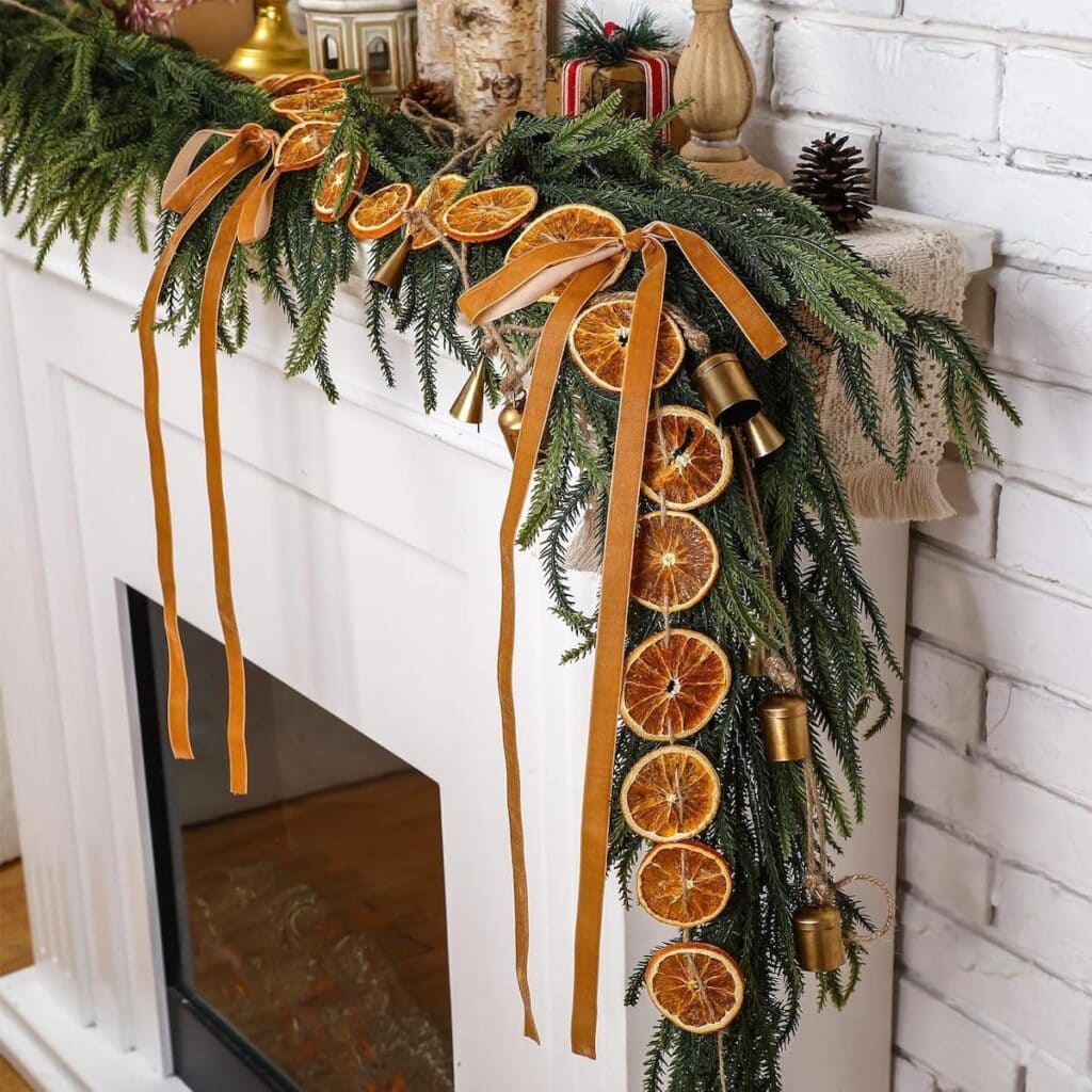 How to Make a Dried Orange Garland (Oven or Dehydrator) ~ Homestead and ...