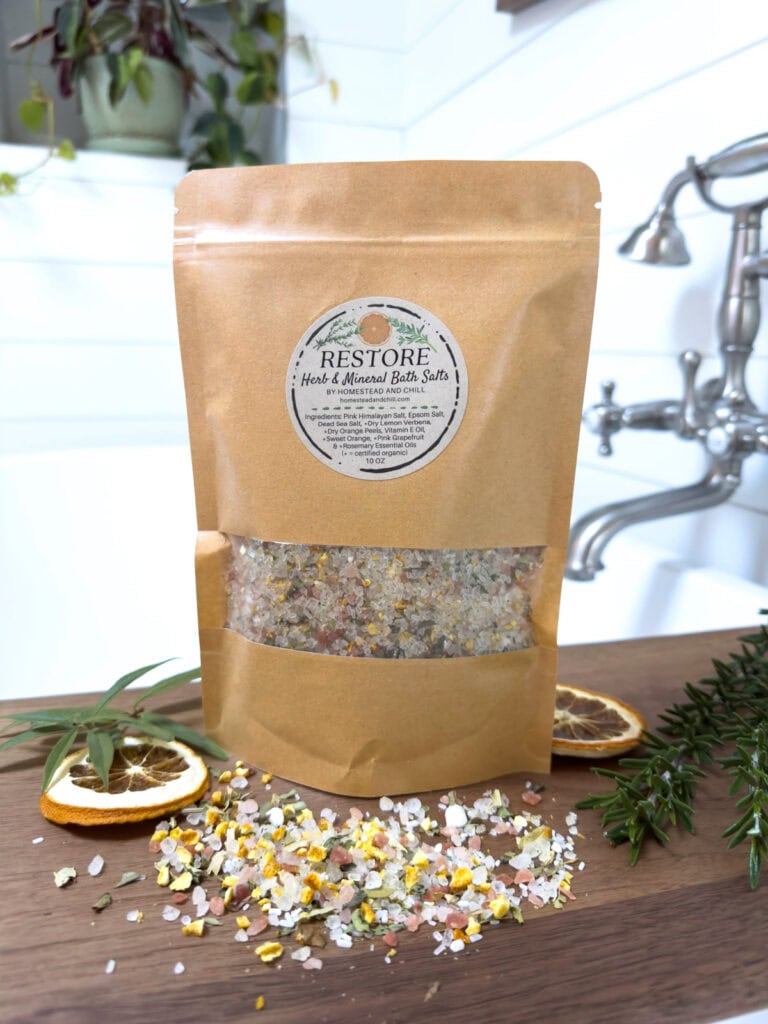DIY Bath Salt Recipe (How to Make Soothing Bath Salts) ~ Homestead and ...