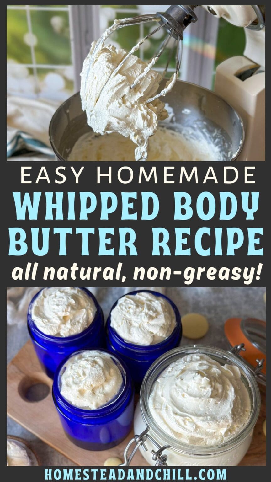 DIY Whipped Body Butter Recipe: Easy, Natural, Non-Greasy ~ Homestead ...
