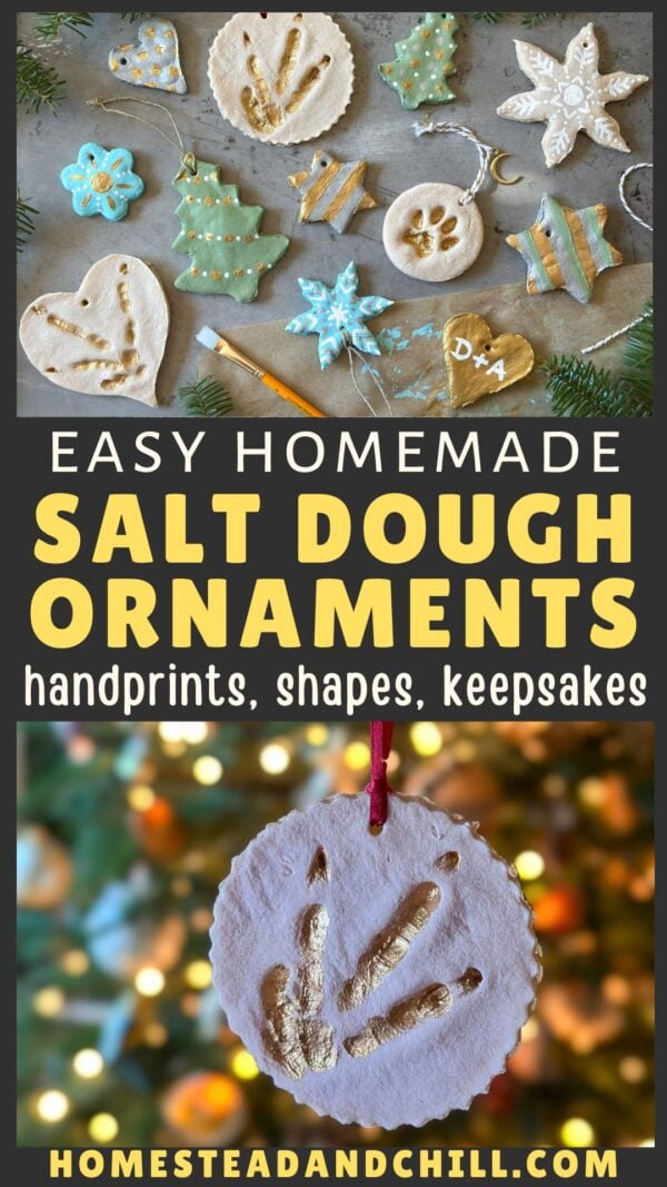 Easy Salt Dough Ornaments Recipe for Handprints, Shapes and Keepsakes ...