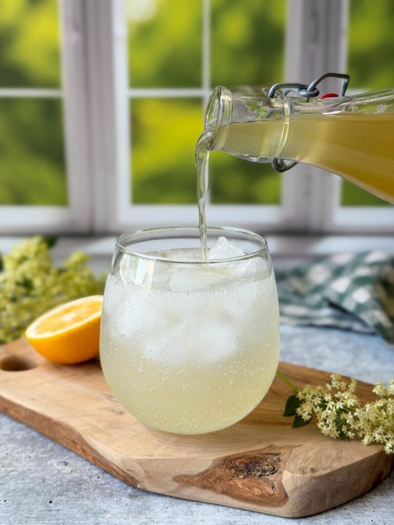 Easy Homemade Elderflower Cordial (Syrup) Recipe ~ Homestead and Chill